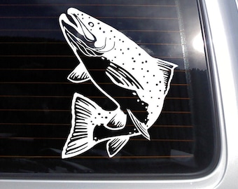 Rainbow Trout Car Decal - Etsy