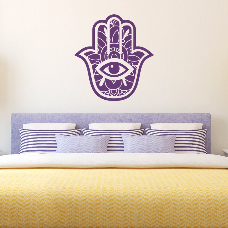 Hamsa Hand Wall Decal Home Decor Yoga Studio Wall Art | Etsy