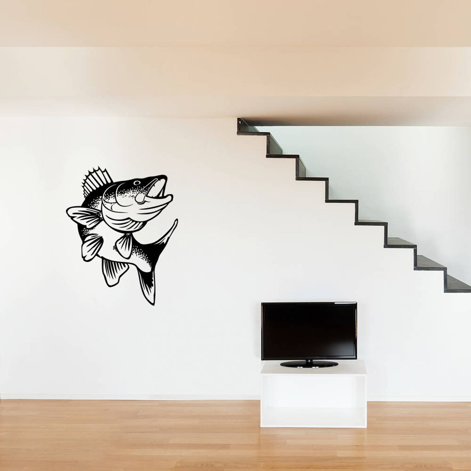 Walleye Fish Wall Decal Fishing Cabin Wall Art Home Decor Lake - Etsy