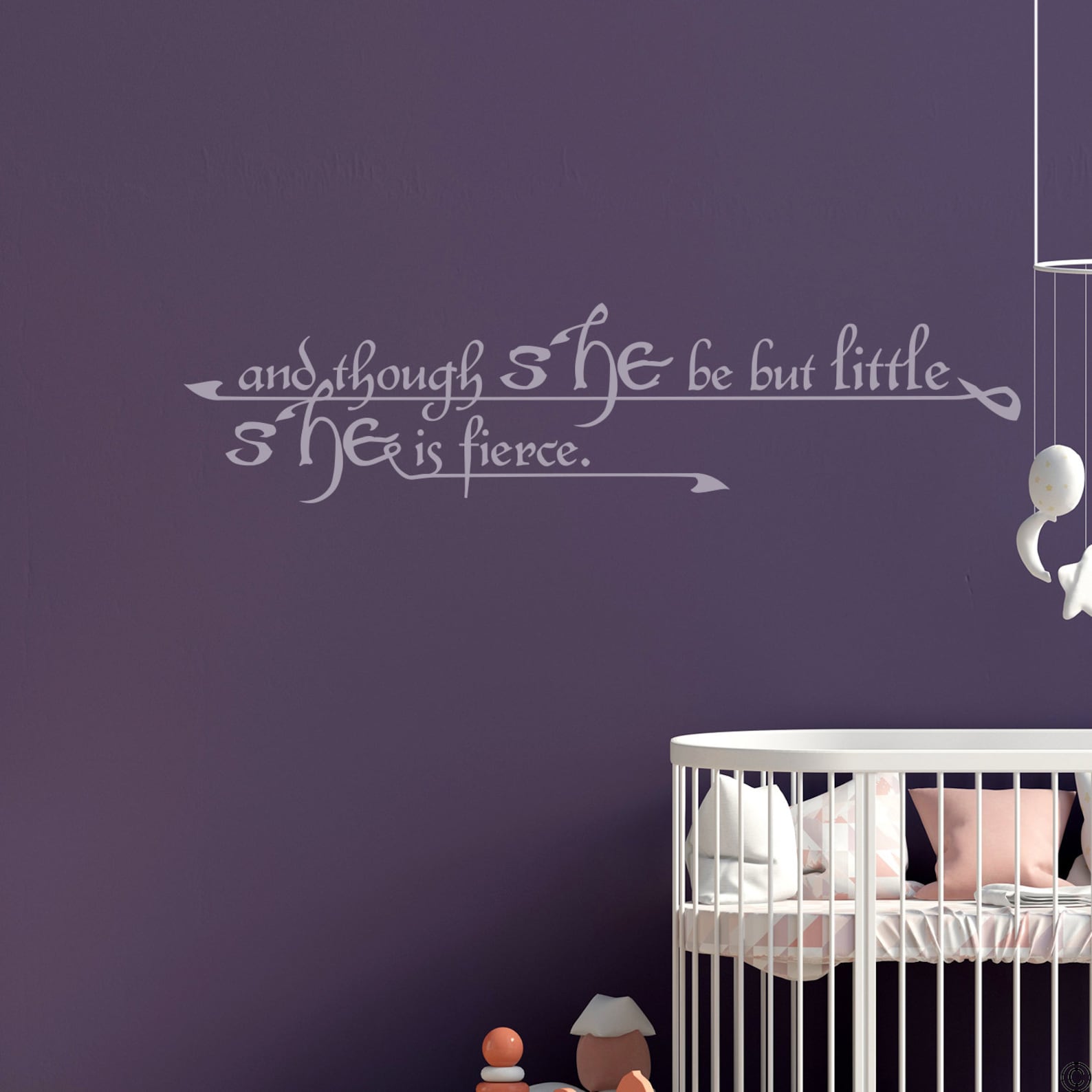 And Though She Be but Little, She is Fierce, Wall Decal, Shakespeare ...