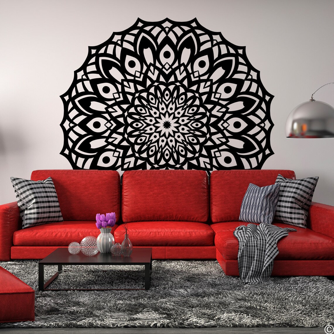 Mandala the Sammy Vinyl Wall or Ceiling Decal for - Etsy