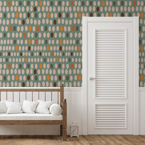Midcentury Wallpaper - Etsy