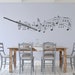 Flute With Musical Notes Wall Decal Home Decor Wall Art Music Studio ...