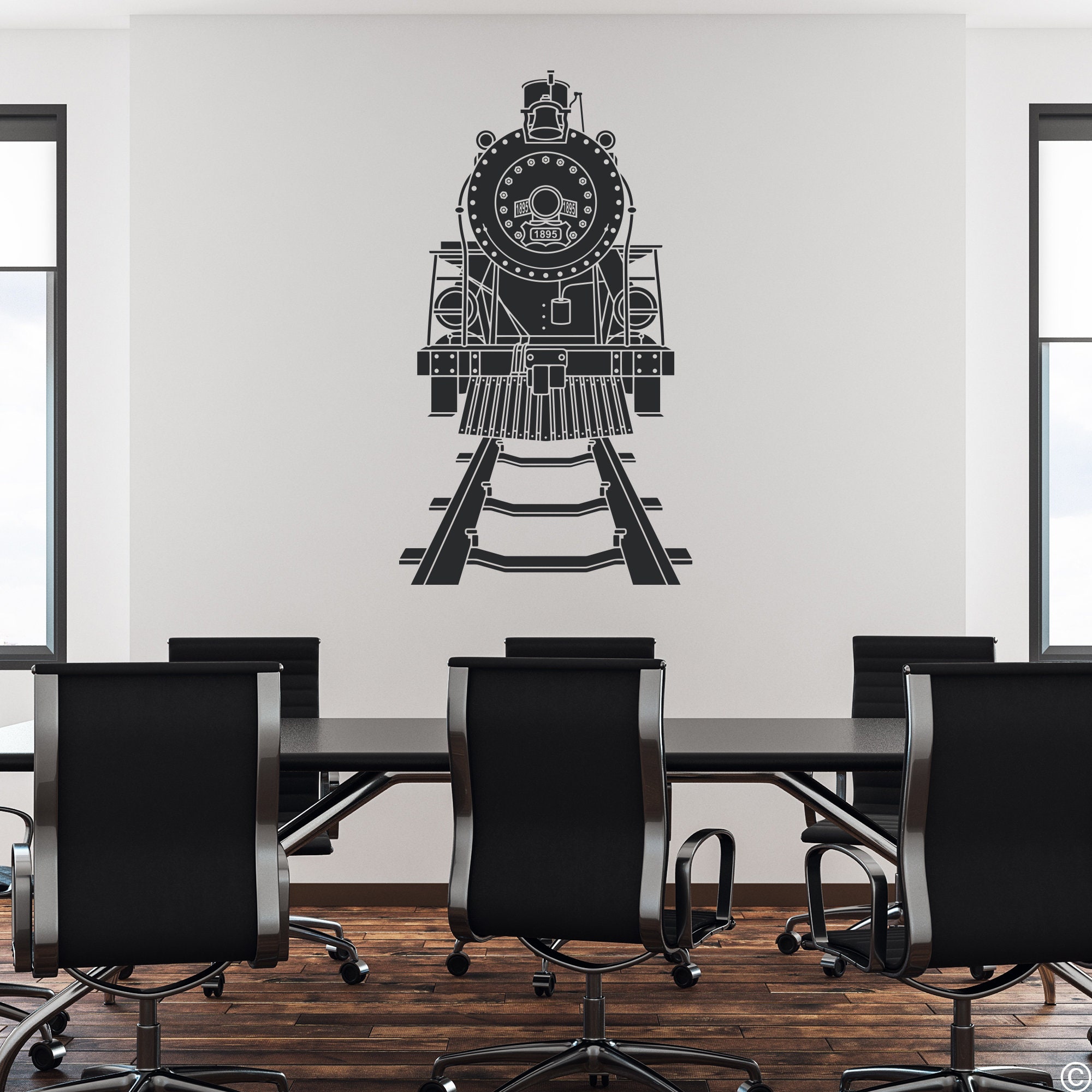 Steam Engine 1895 Locomotive Train Wall Decal for Your Train | Etsy