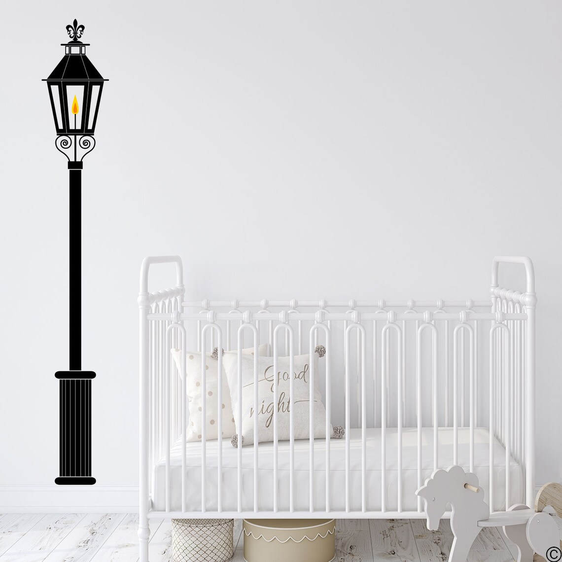 Gas Lamp Post Wall Decal Steampunk Wall Art Removable Wall - Etsy