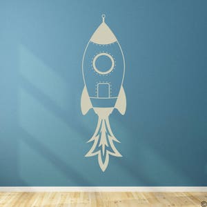 Rocket Ship Wall Decal for Nursery, Kids Room, and More K696 - Etsy