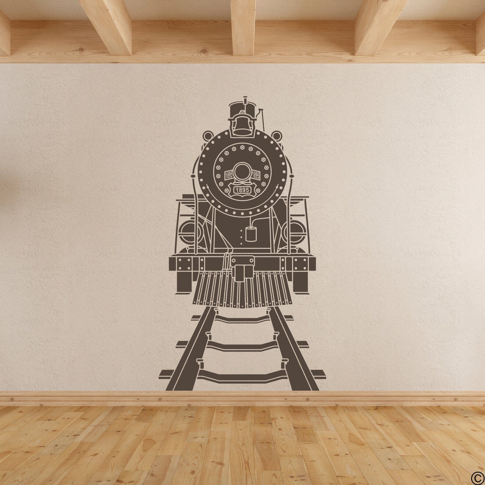Steam Engine 1895 Locomotive Train Wall Decal for Your Train | Etsy