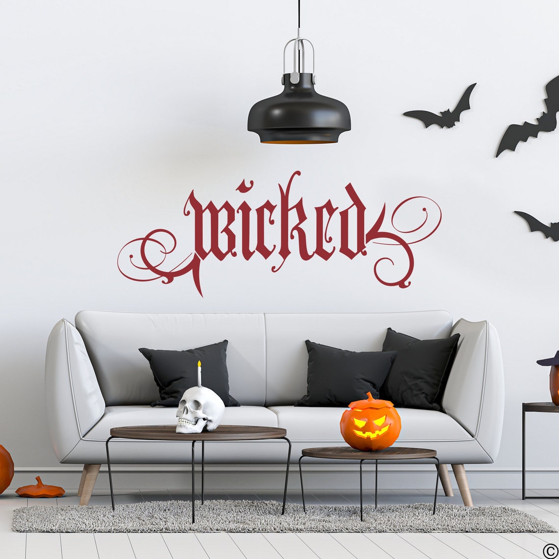 Wicked Vinyl Wall Decal Quote Fits Interior Painted Walls - Etsy