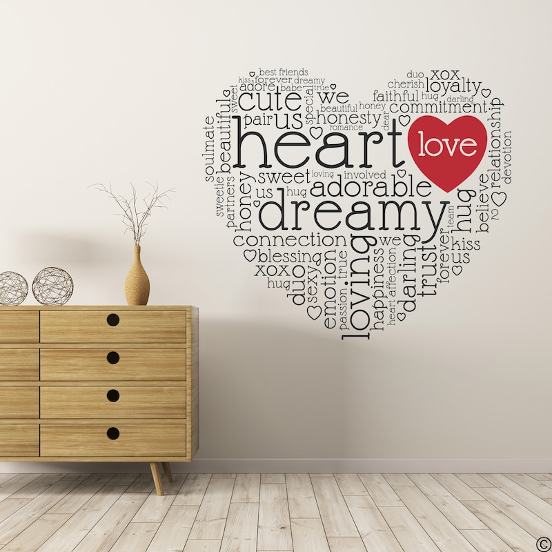 Love Wall Decal - Etsy