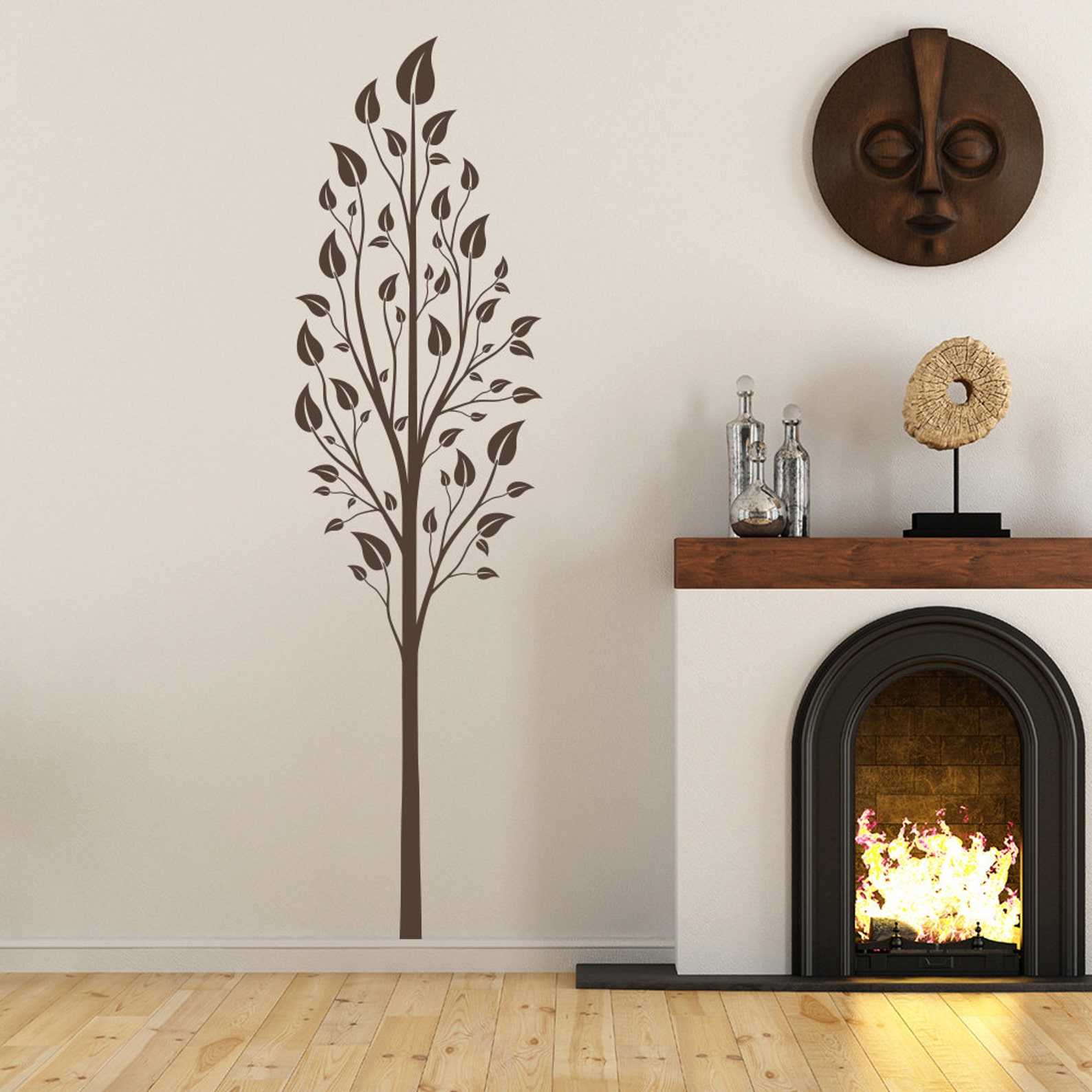Tree Wall Decal Fits Living Room Family Room Nursery and - Etsy