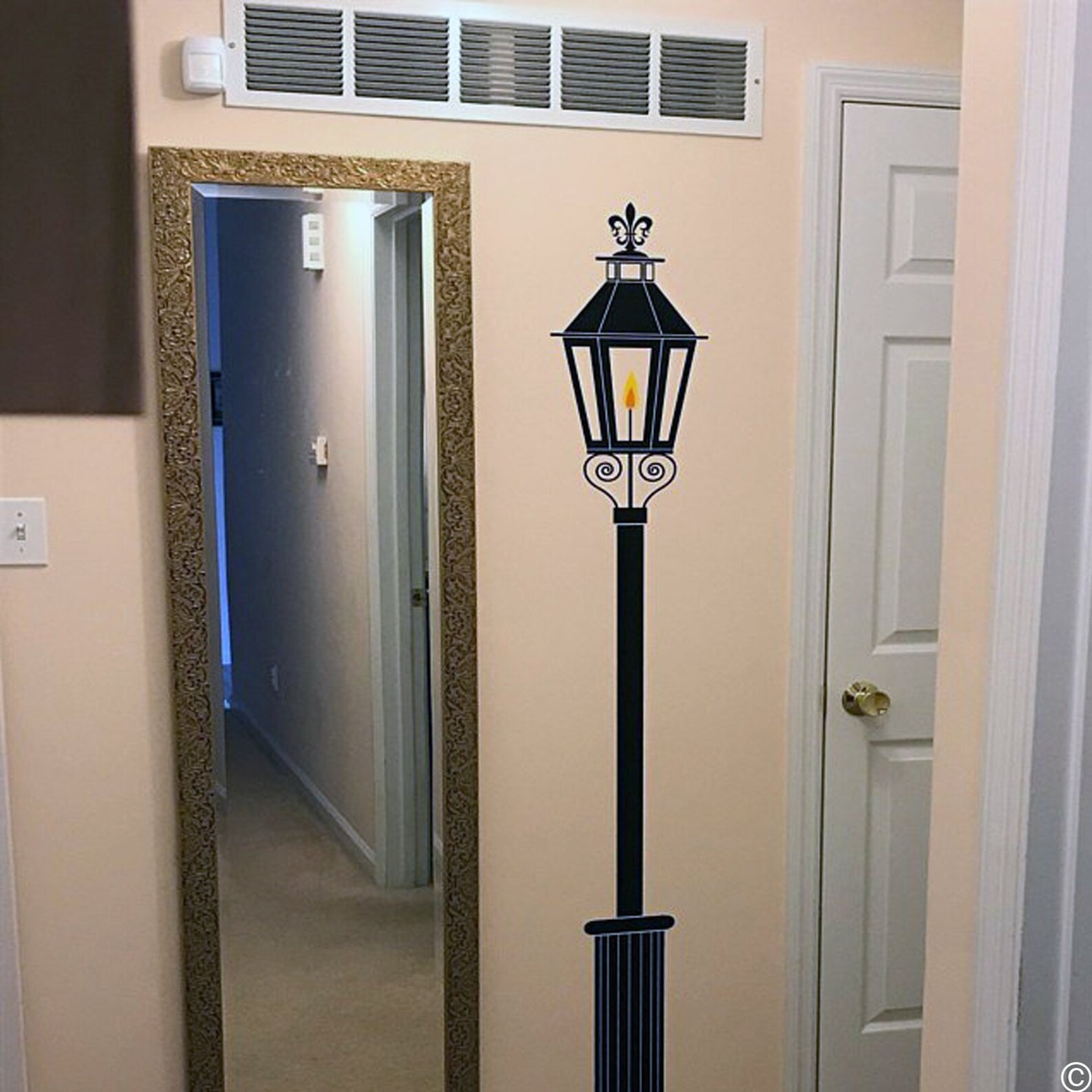Steampunk Gas Lamp Post Wall Decal: Removable Home Decor K534 - Etsy