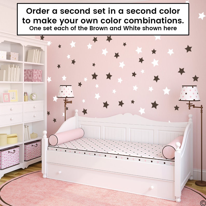 Star Vinyl Wall Decals Each Set Includes 102 Stars in 5 - Etsy