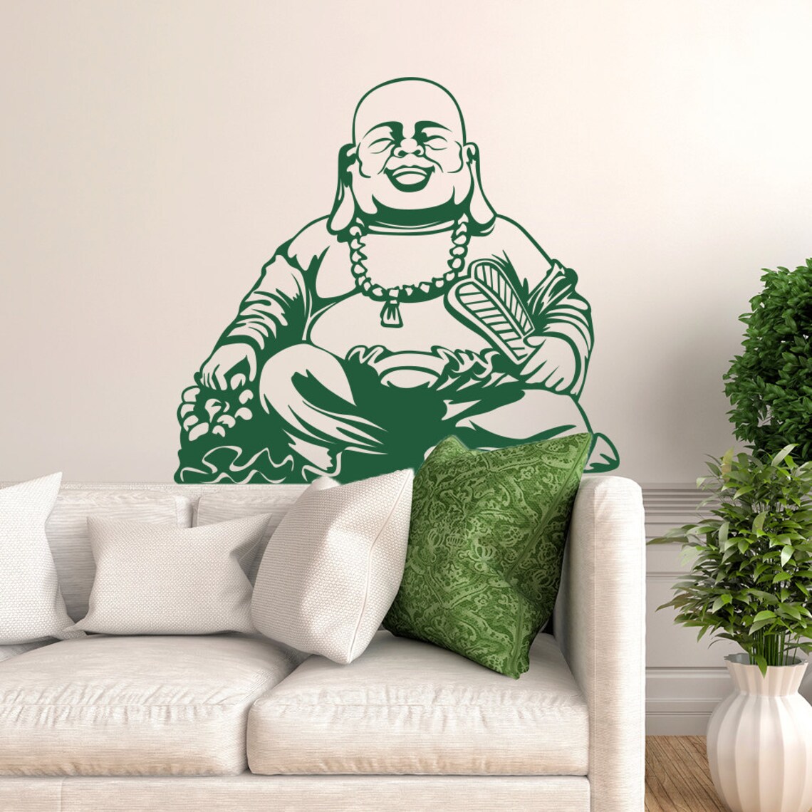 Buddha Vinyl Wall Decal Fits Interior Walls and More Many | Etsy