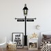Gas Lamp Post With Customizable Street Signs Wall Decal K520 - Etsy