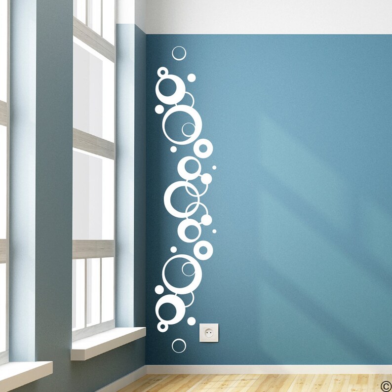 Art Deco Circles Vinyl Wall Decal K266 - Etsy