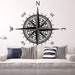 The Captain Compass Wall or Ceiling Decal, Pick Your Own Two Color ...