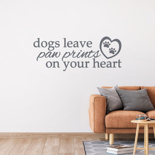 Paw Print Wall Decal - Etsy