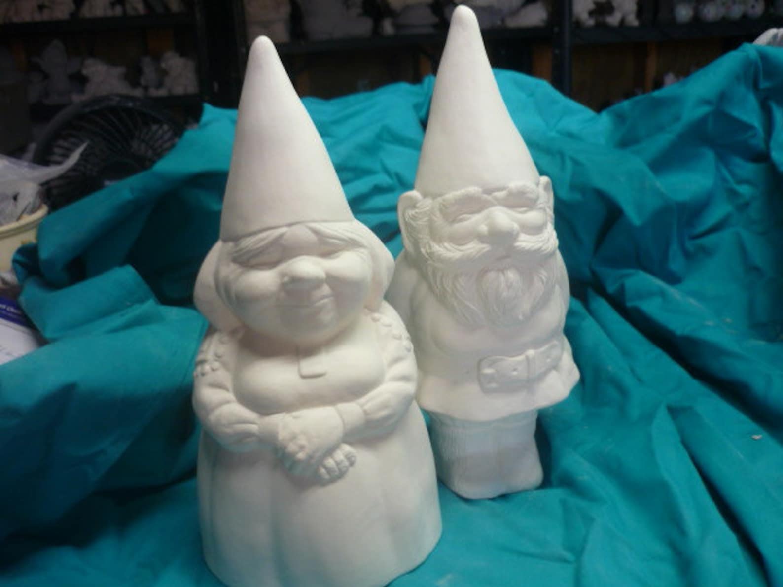 Gnome Man and Woman Ready to Paint - Etsy