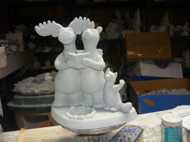 Forest Animals Caroling Ready to Paint - Etsy