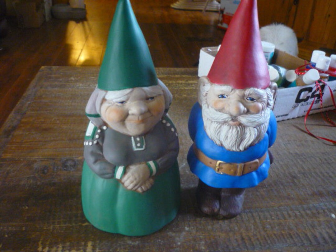 Gnome Man and Woman Ready to Paint - Etsy