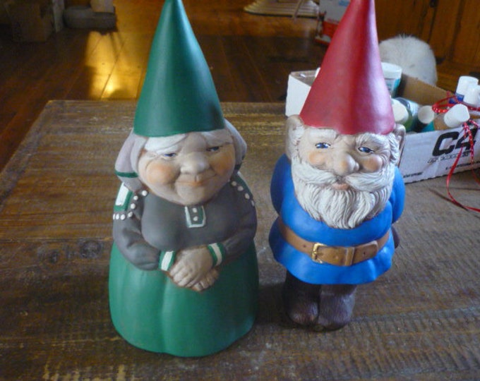 Gnome Man and Woman Ready to Paint - Etsy