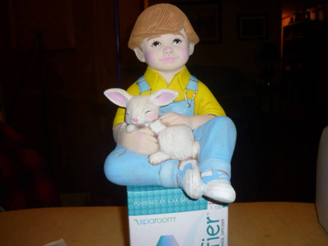 Country Boy With Bunny Ready to Paint - Etsy