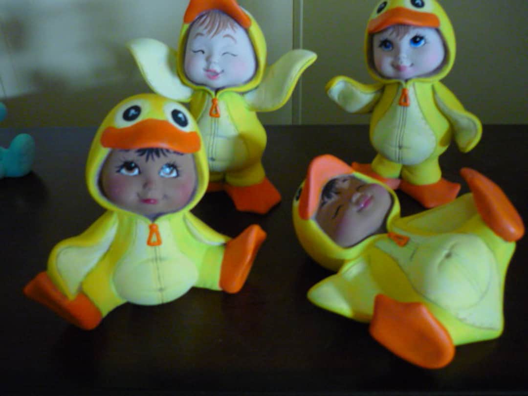 4 Piece Sweet Tots Duck Babies Ready to Paint - Etsy