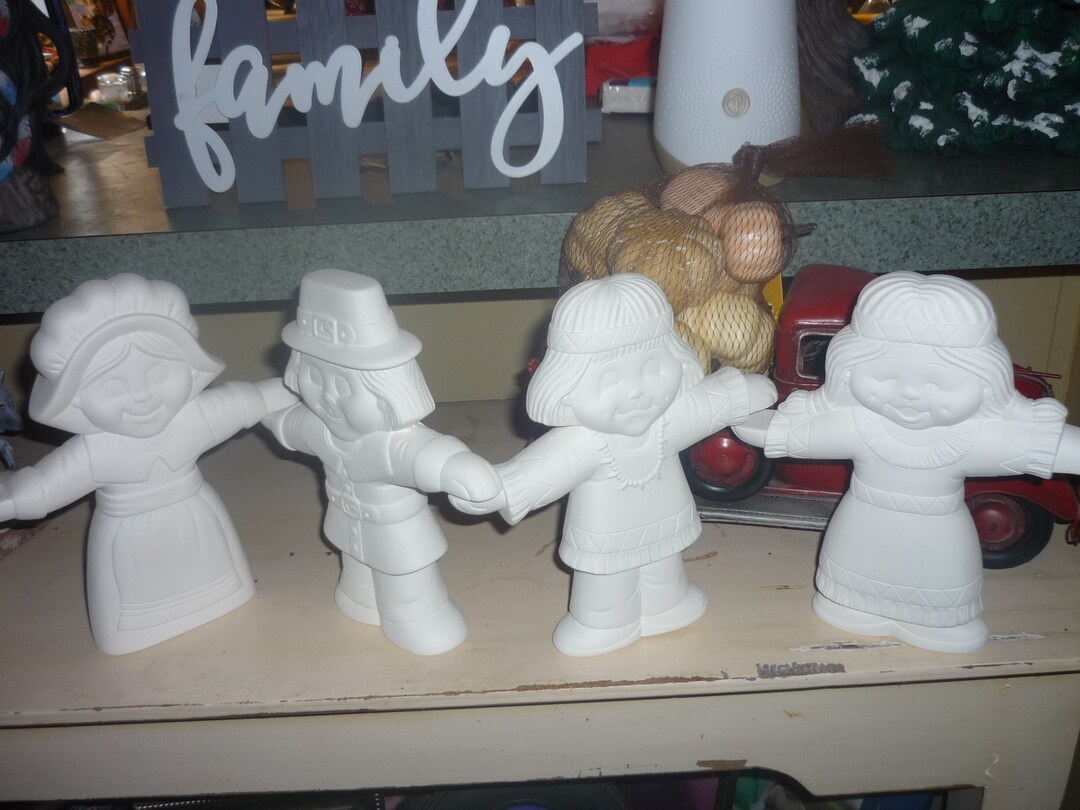 Hand N Hand Pilgrims and Indians - Etsy