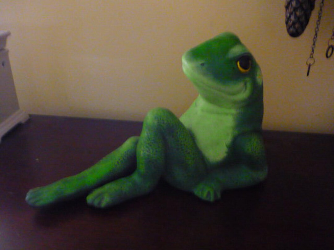 Ready to Paint Lounging Frog - Etsy