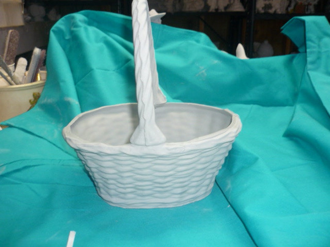 Basket With Handle Ready to Paint - Etsy