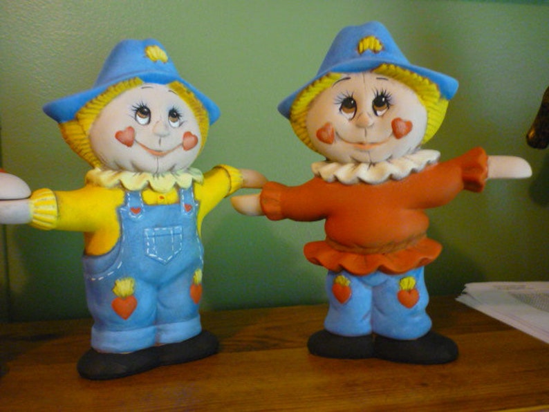 Hand N Hand Scarecrows Ready to Paint - Etsy