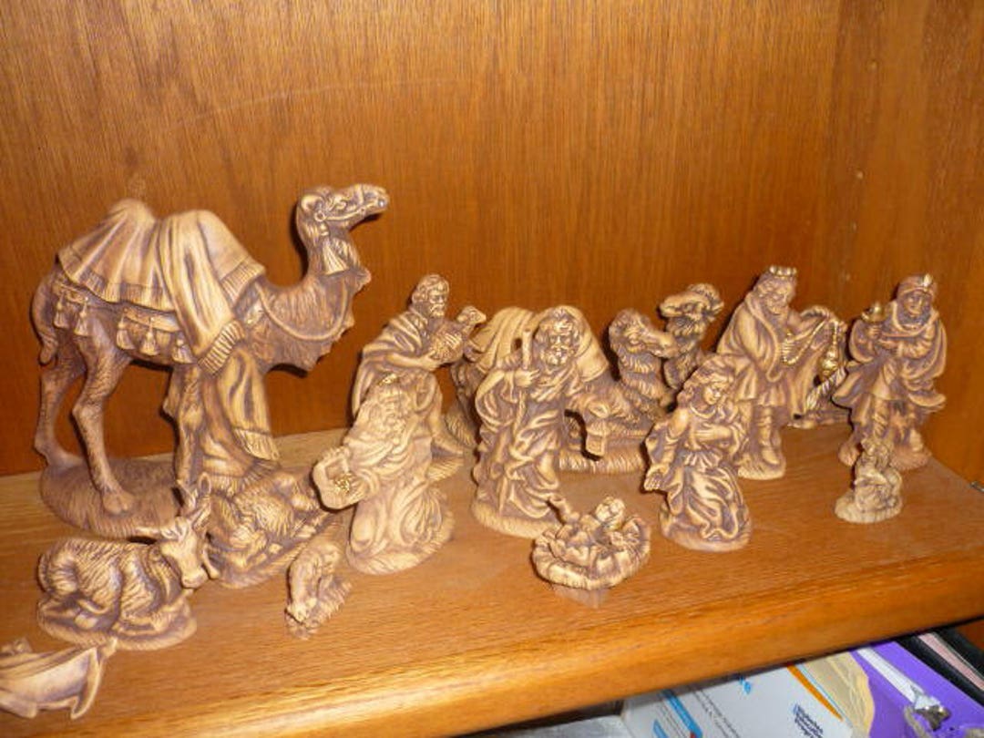 Old World Nativity Set Ready to Paint - Etsy