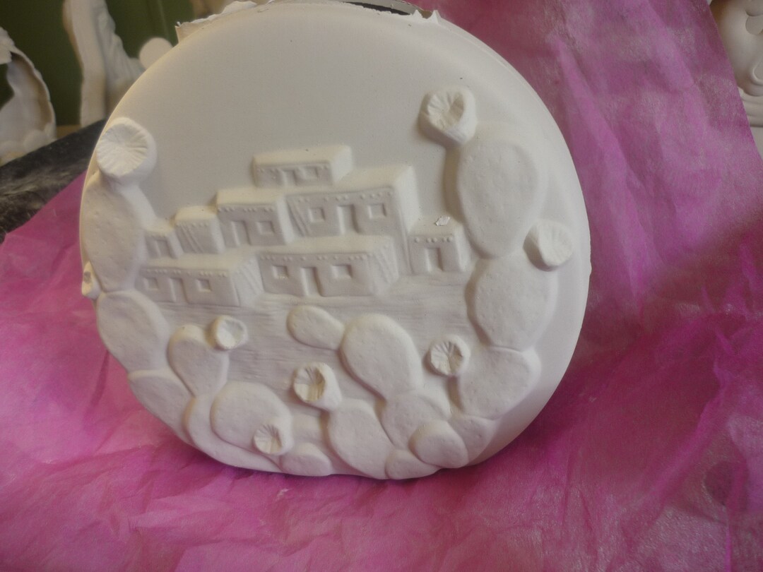 Cactus and Adobe Planter Ready to Paint - Etsy