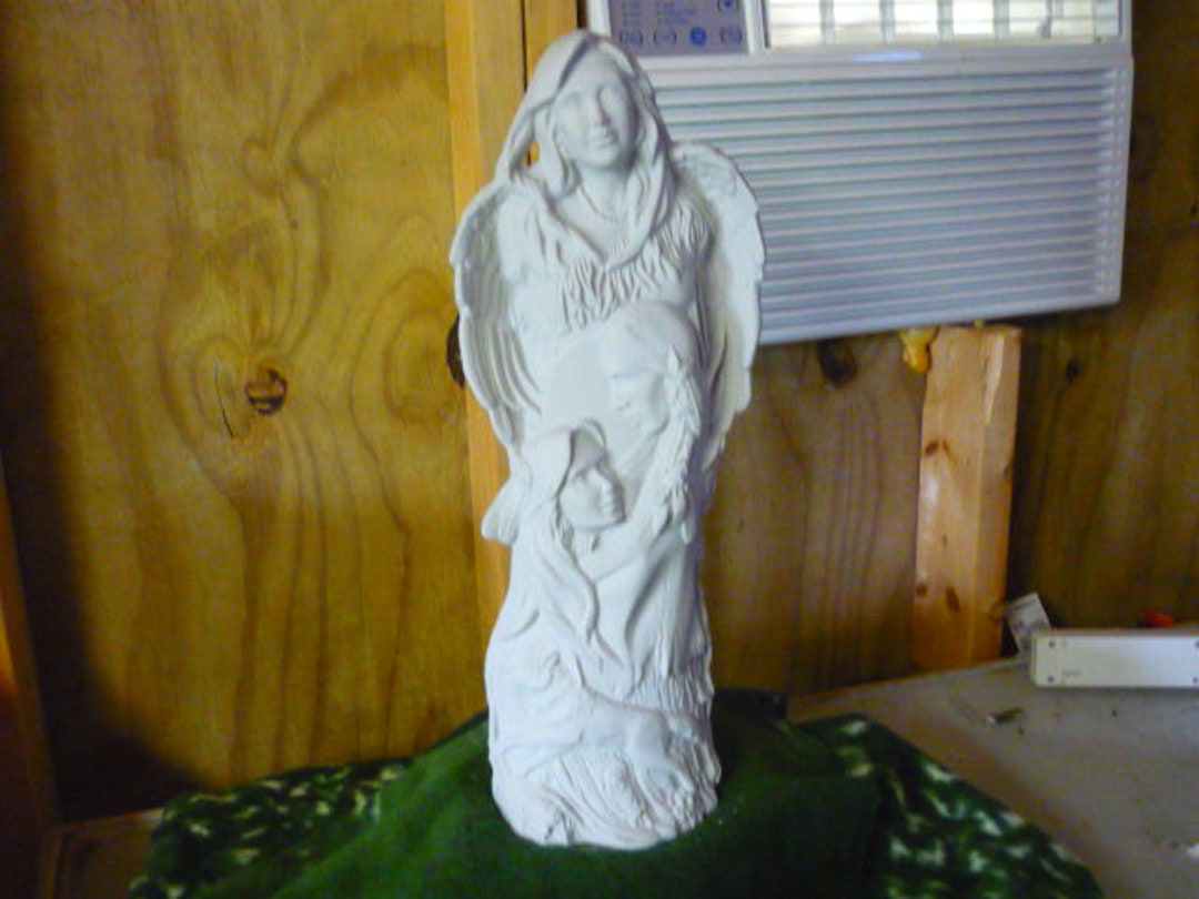 Ready to Pain Indian Angel Totem Pole - Etsy