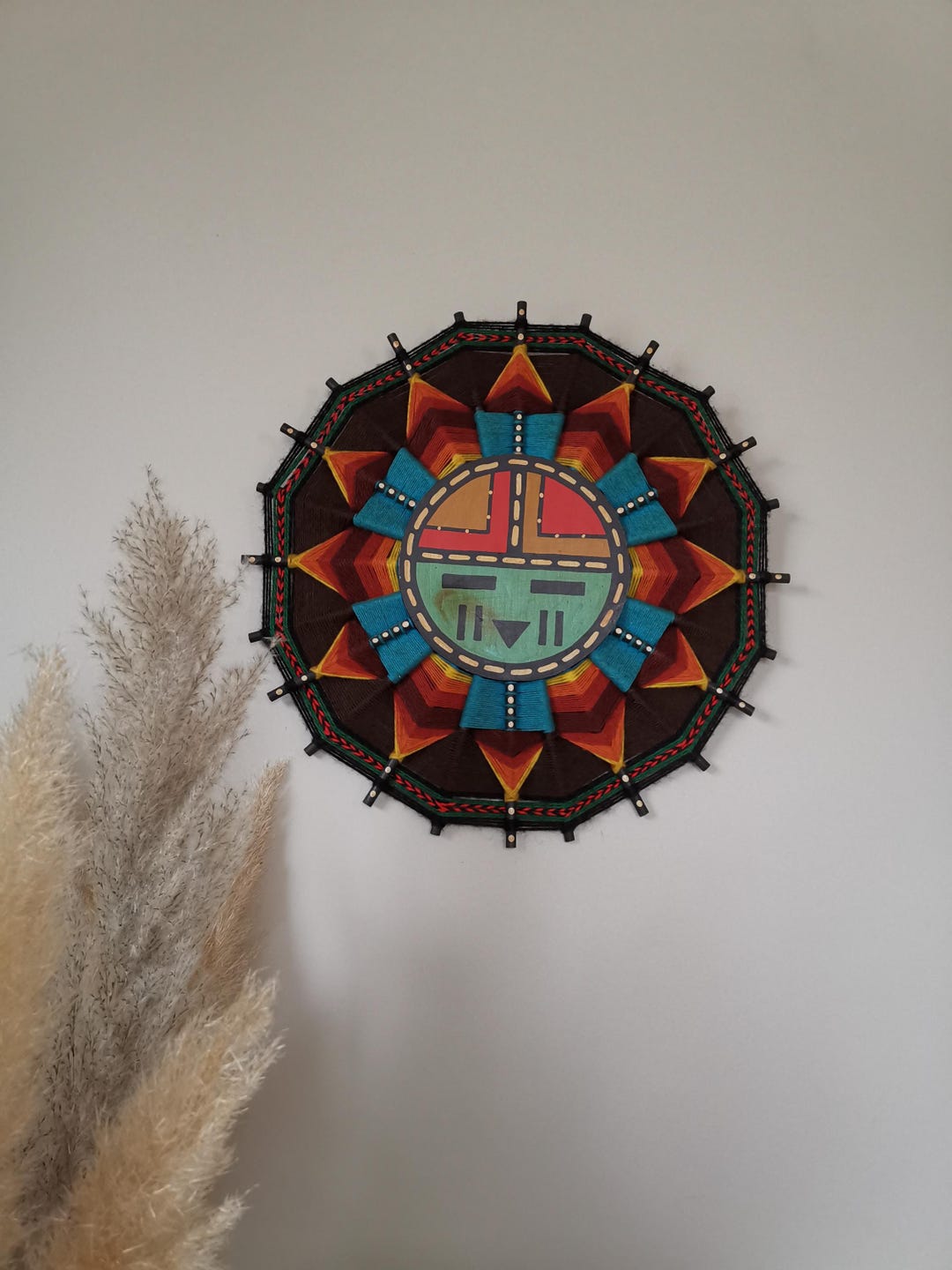 Native American Indian Hopi Tribe Sun God by Sandra Hamana Davis Old ...