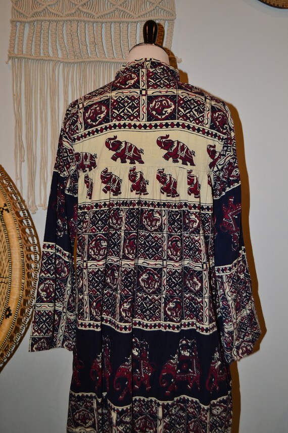 70's Pakistan India Kaiser boho Hippie cotton long sl… - Gem