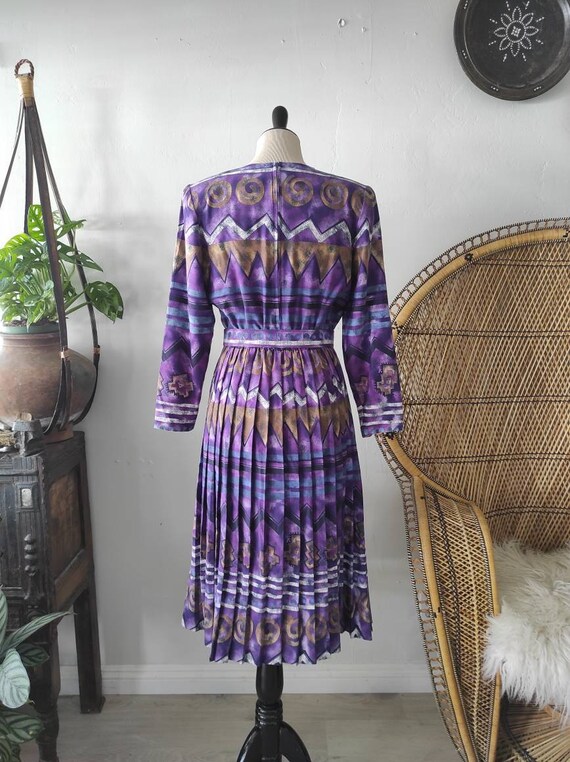 80's-90's Terry Ellen purple/black/white/blue/caramel… - Gem
