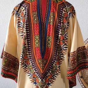 70's Goddess Multi Color Dashiki Mandala Print//butter Cotton Angel ...