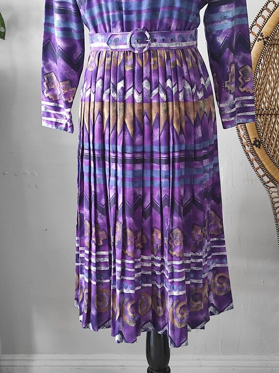 80's-90's Terry Ellen purple/black/white/blue/caramel… - Gem