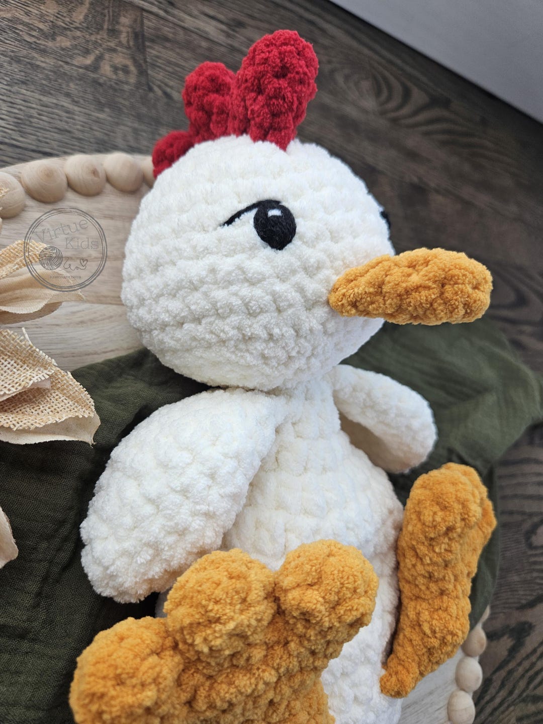 Crochet Chicken Snuggler - Handmade Baby Chick Lovey - Etsy