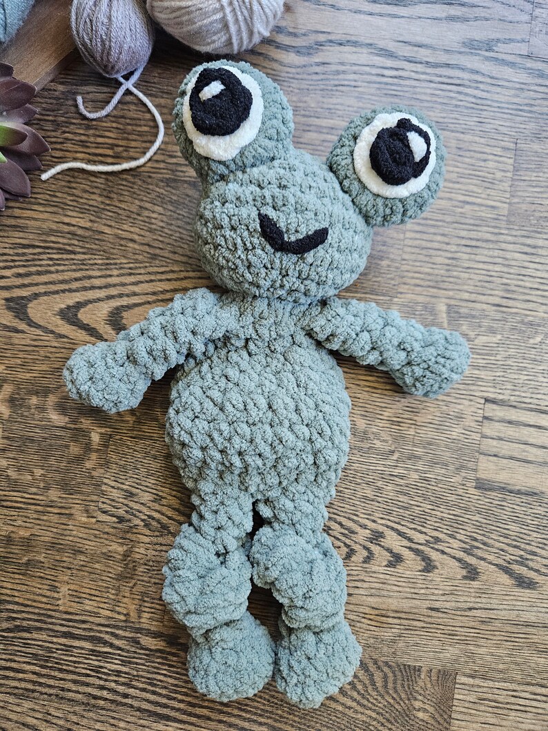 Funny Frog Lovey - Crochet Frog Snuggler - Etsy