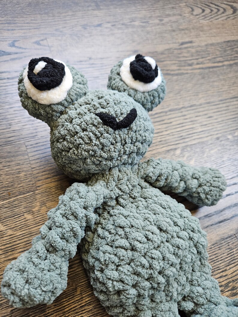 Funny Frog Lovey - Crochet Frog Snuggler - Etsy