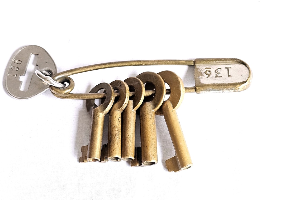Brass Keys Lot - Early 20th Century - Use in Old Machines and Locks ...