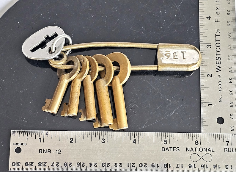 Brass Keys Lot - Early 20th Century - Use in Old Machines and Locks ...