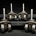 Antique Industrial Furniture Casters, Vintage Cast Iron Table Stem ...