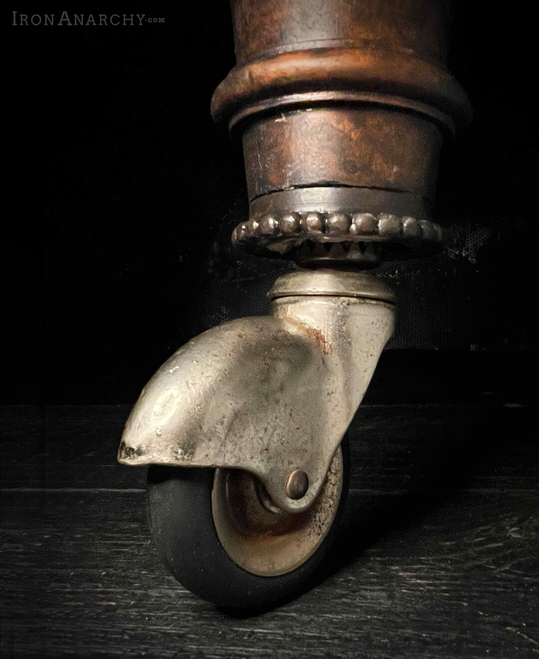 Antique Furniture Stem Casters, Vintage Wheel Table Cabinet Hooded ...