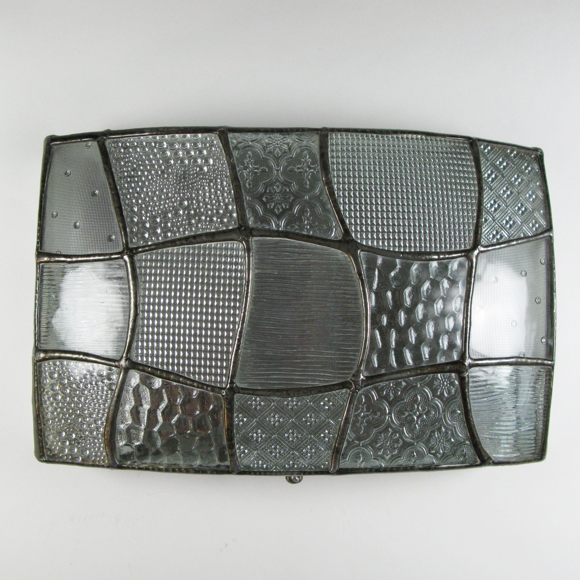 Large Dome Jewelry Box - Art Deco Style Patchwork - Etsy