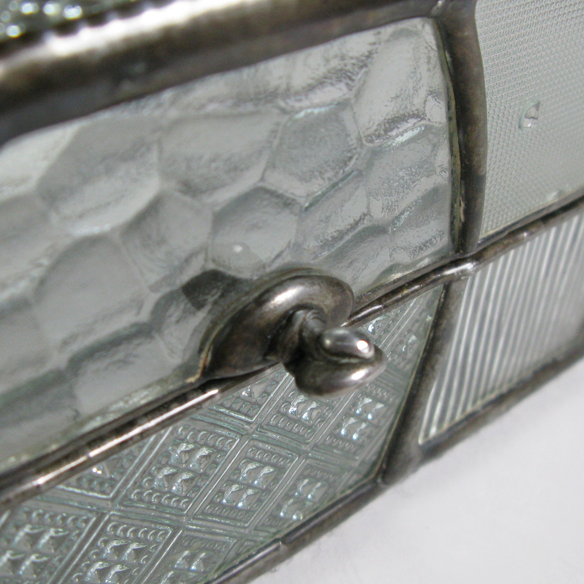 Large Dome Jewelry Box Art Deco Style Patchwork - Etsy