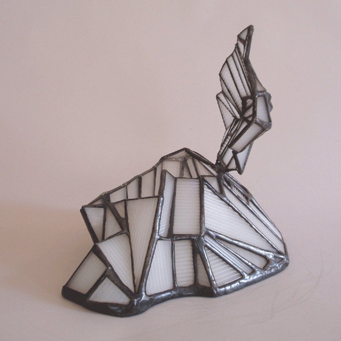 Jewelry Box Free Form Stained Glass Cubist Style - Etsy