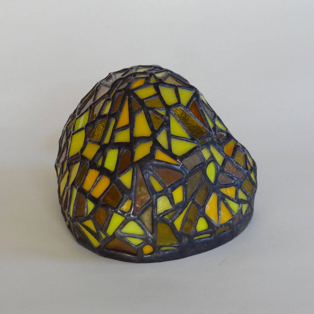 Yellow Rock Art Glass Sculpture - Etsy
